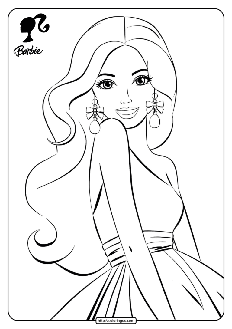 coloriage barbie à imprimer pdf – 123Dessins | Source #1 des Dessins ...