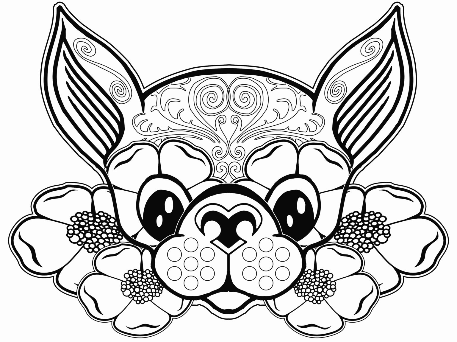 coloriage chien kawaii – 123Dessins | Source #1 des Dessins coloriage ...