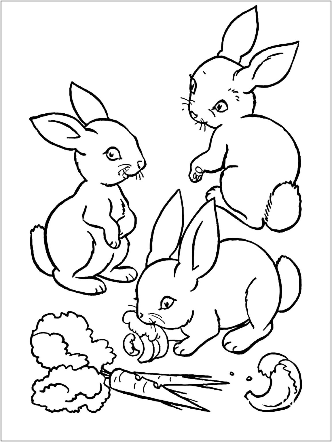 coloriage lapin belier imprimer – 123Dessins | Source #1 des Dessins ...