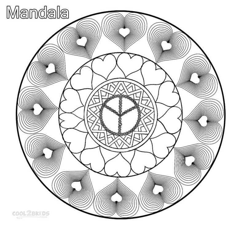coloriage mandala printemps maternelle – 123Dessins | Source #1 des ...