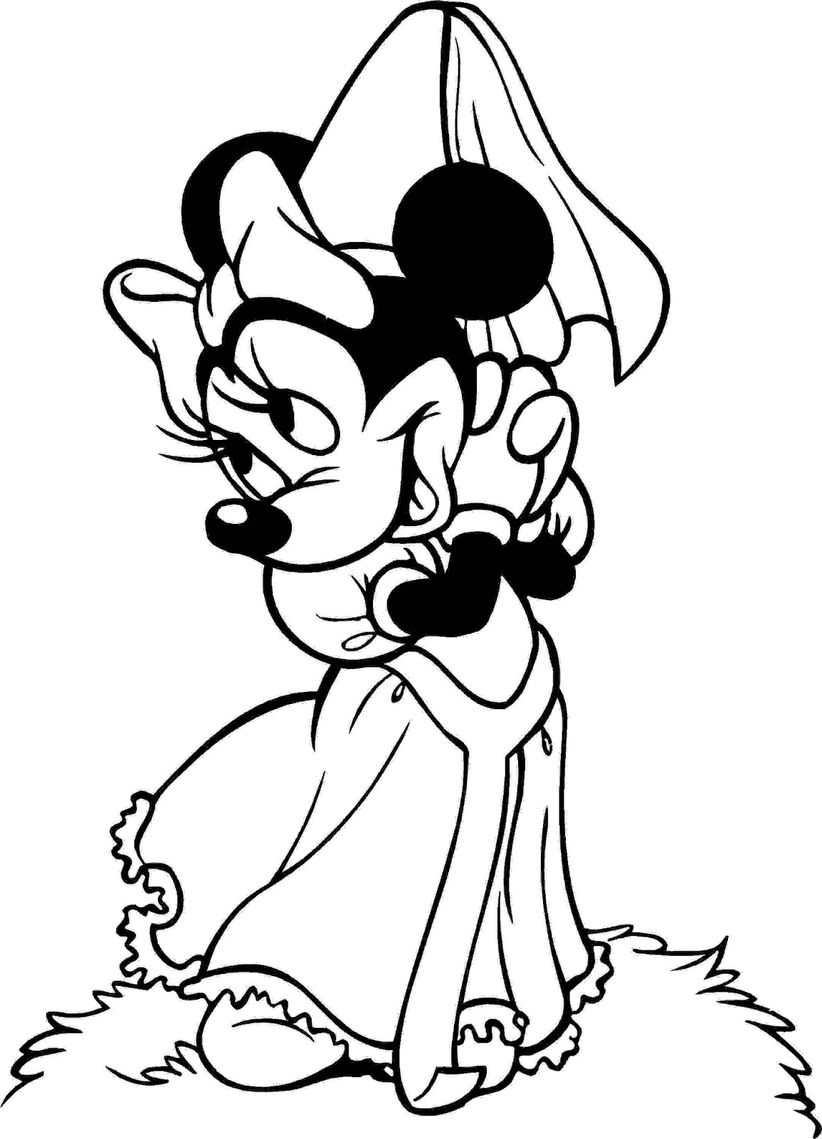 Coloriage Minnie Gratuits Imprimer Coloriages Dessins Et PDF 