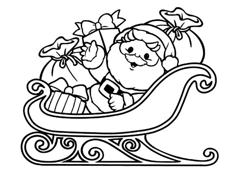 coloriage traineau pere noel facile – 123Dessins | Source #1 des ... coloriage traineau pere noel facile – 123Dessins | Source #1 des ...