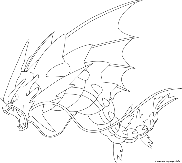 coloriage pokemon leviator imprimer – 123Dessins | Source #1 des ...