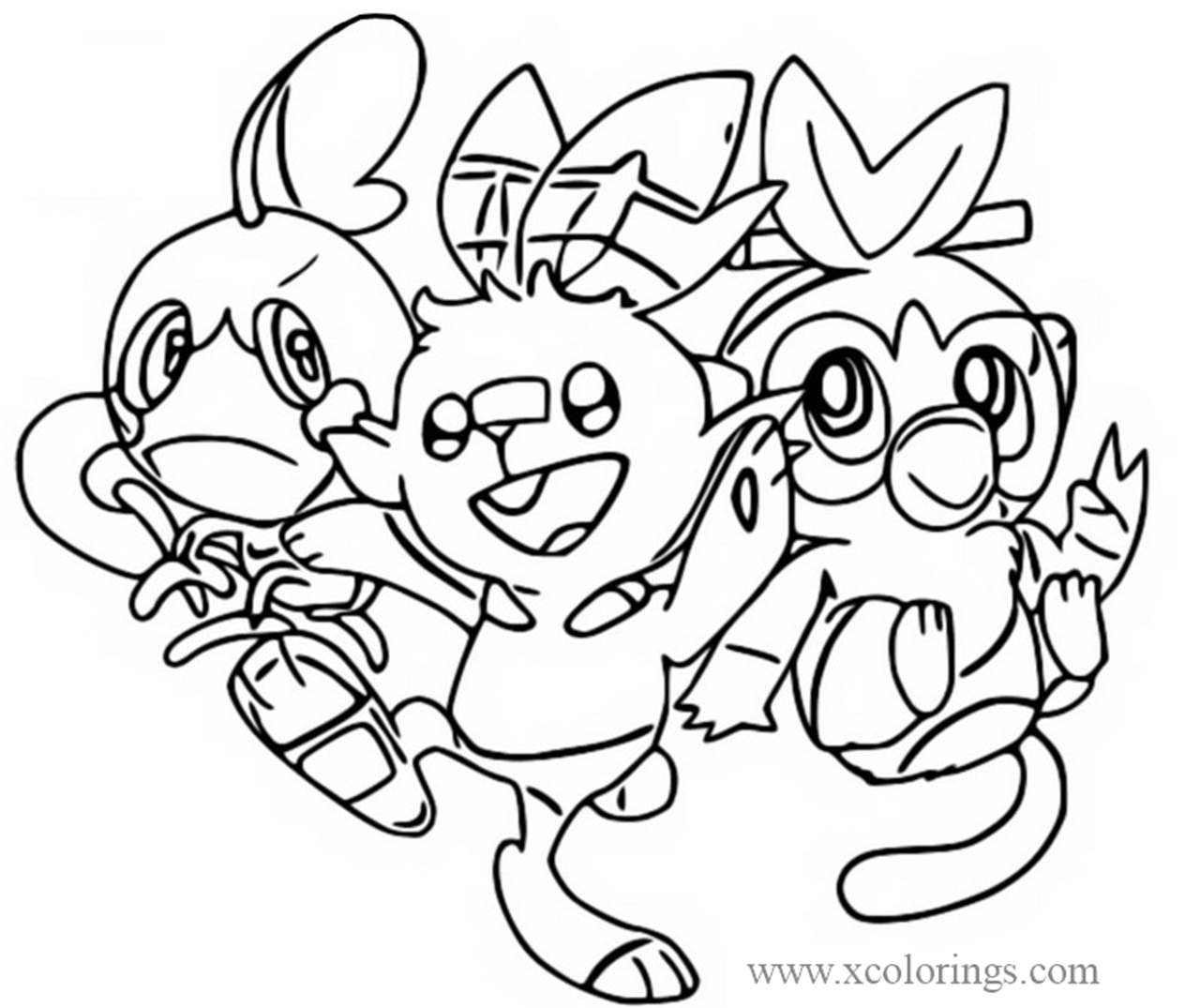 coloriage pokemon - coloriage pokemon epee et bouclier pyrobut