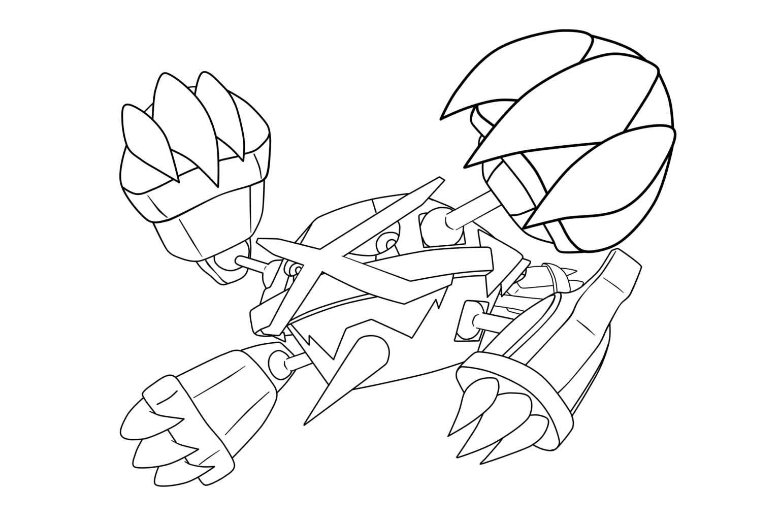 coloriage pokemon legendaire mega evolution – 123Dessins | Source #1 ...