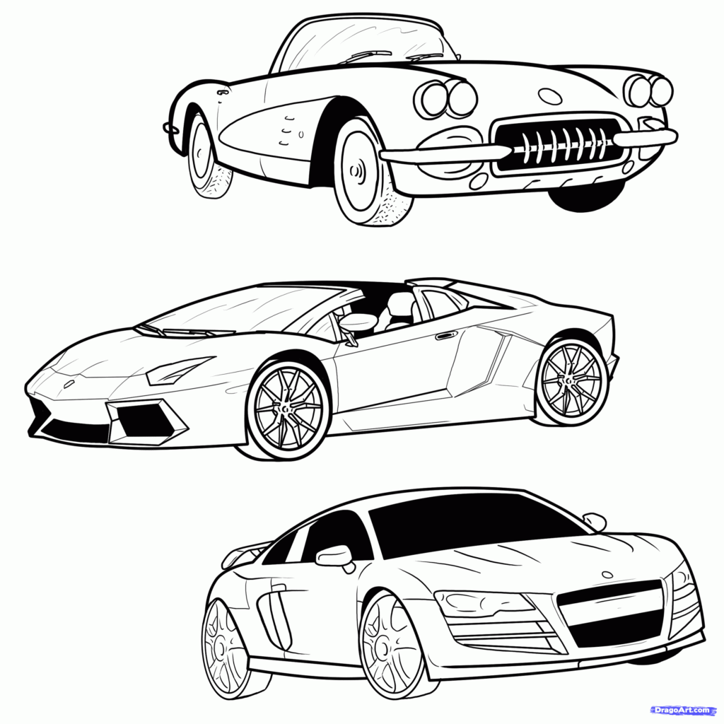 coloriage voiture gratuits à imprimer (Coloriages, Dessins et PDF ...